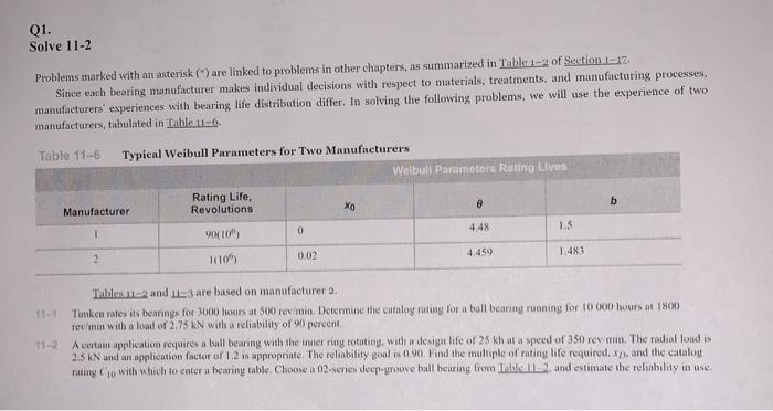 Solved Q1. Solve 11-2 Problems marked with an asterisk (*) | Chegg.com