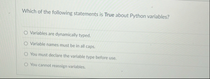 Solved Which of the following statements is True about | Chegg.com