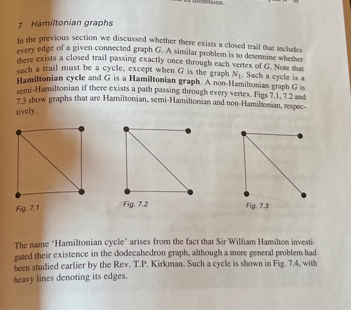 6. Consider Ore's Theorem (Theorem 7.1 Wilson) If G | Chegg.com