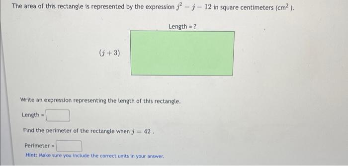 Solved The area of this rectangle is represented by the | Chegg.com