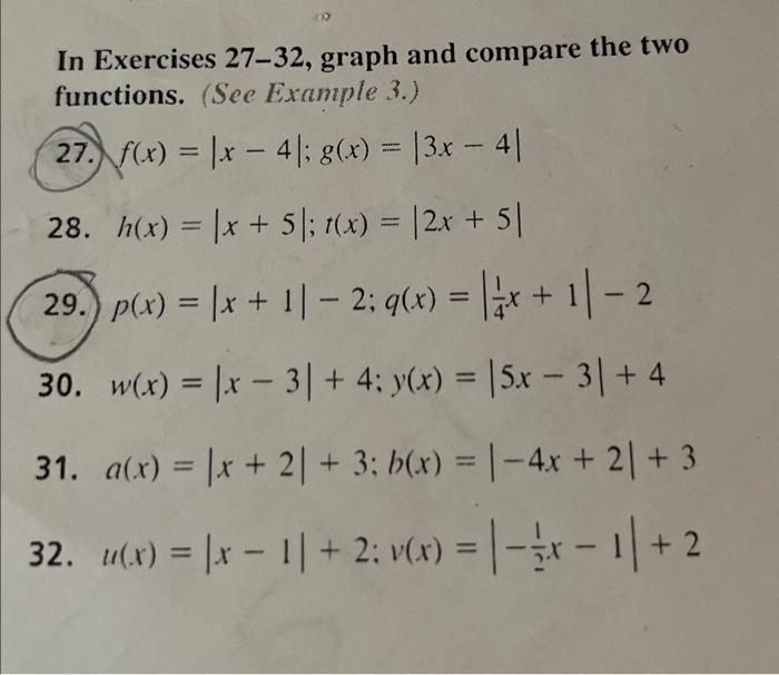 Solved In Exercises 5-12, graph the function. Compare the | Chegg.com