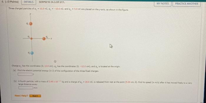 Solved DETAILS 6. 1-12 Points) SERPSE10 24.3.OP.011 MY NOTES | Chegg.com Solved DETAILS 6. 1-12 Points) SERPSE10 24.3.OP.011 MY NOTES | Chegg.com