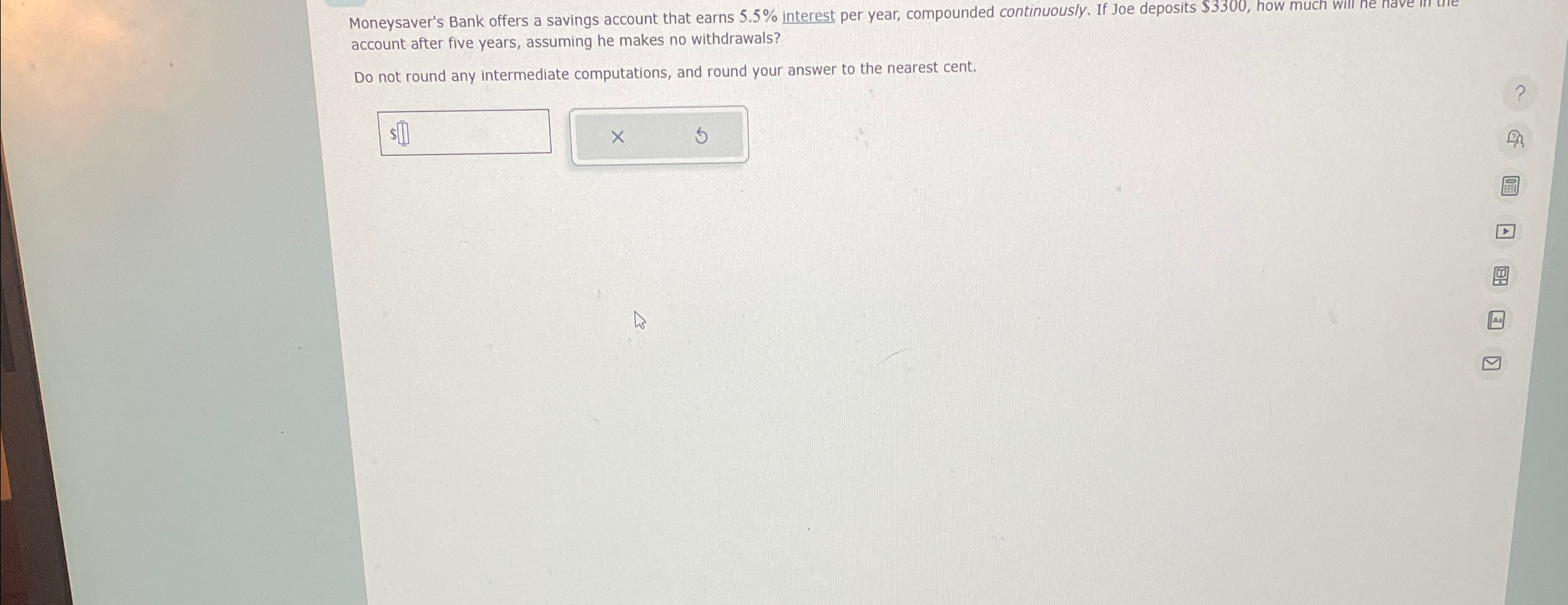 Solved Moneysaver's Bank offers a savings account that earns | Chegg.com