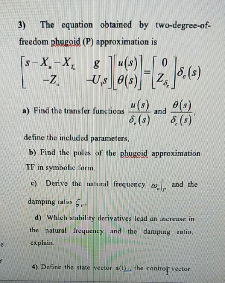 Solved 3) The equation obtained by two-degree-of- freedom | Chegg.com