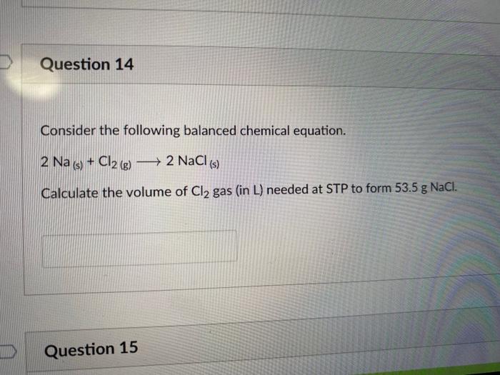 Solved Consider the following balanced chemical equation. | Chegg.com