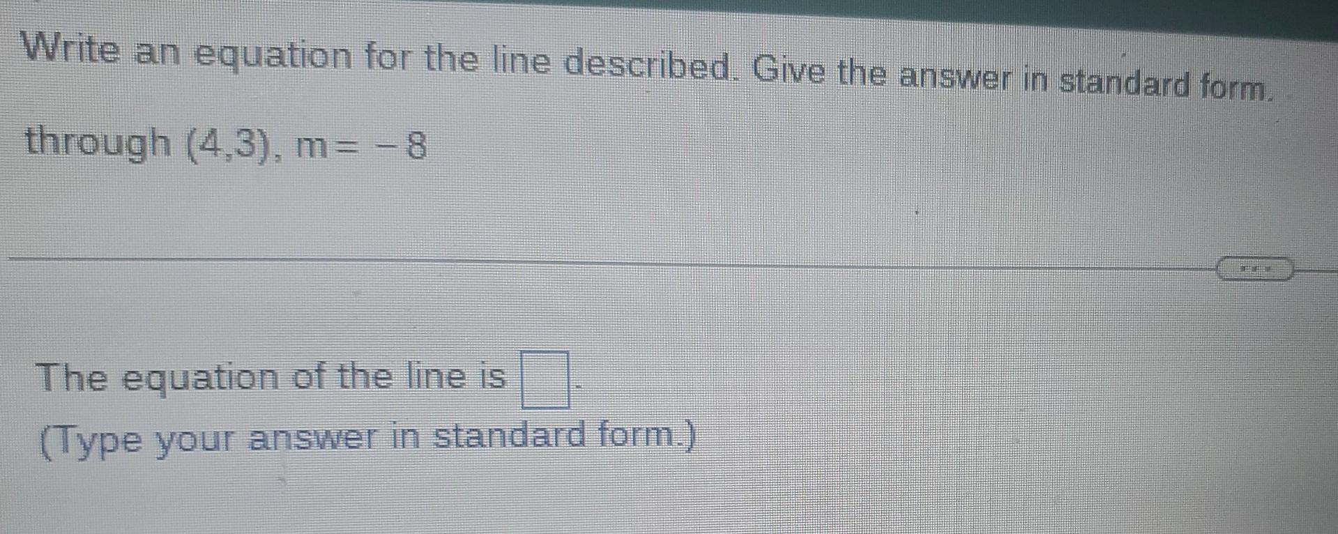 Solved Write an equation for the vertical line through | Chegg.com