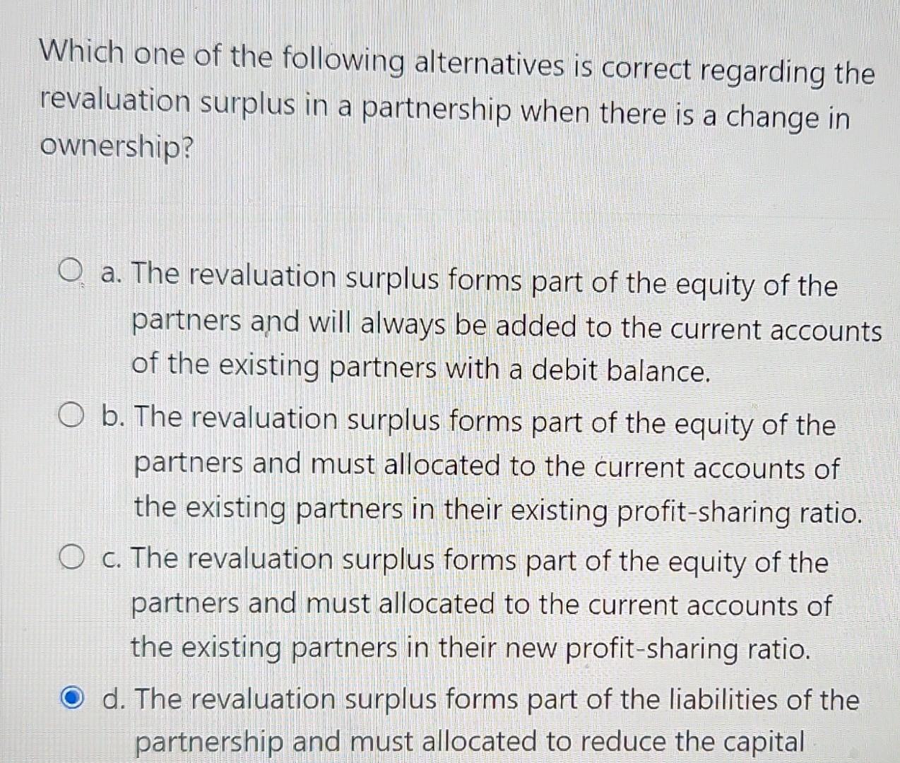 Solved which one of the following alternatives is correct | Chegg.com