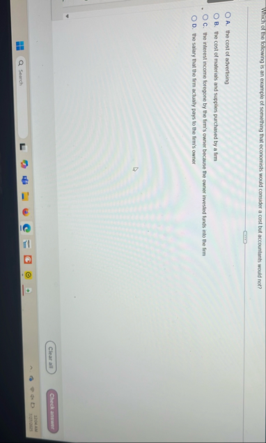 Solved Which of the following is an example of something | Chegg.com