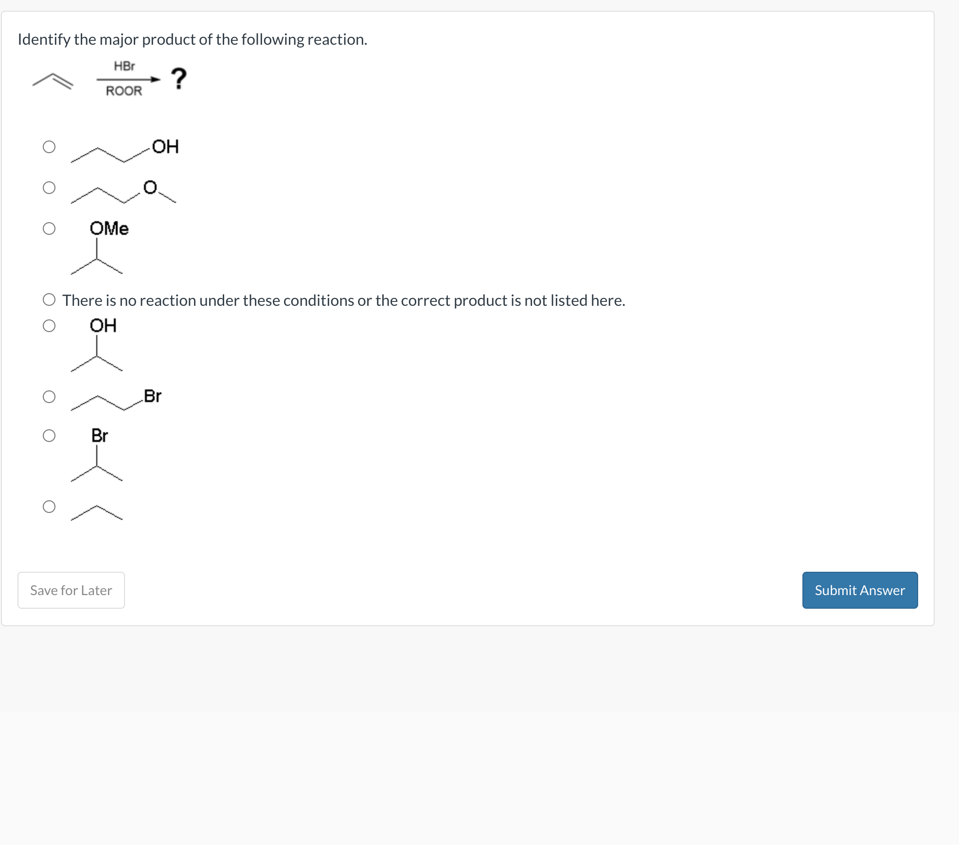 Solved Identify the major product of the following | Chegg.com