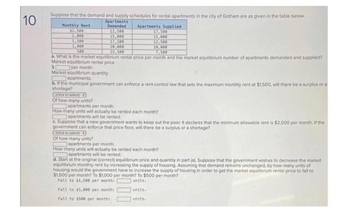 Solved Suppose that the demand and supply schedules for | Chegg.com