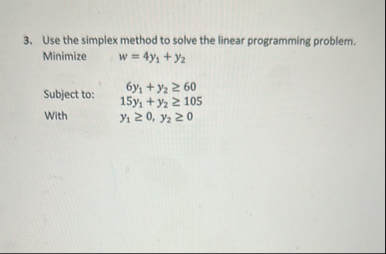 Solved Use the simplex method to solve the linear | Chegg.com