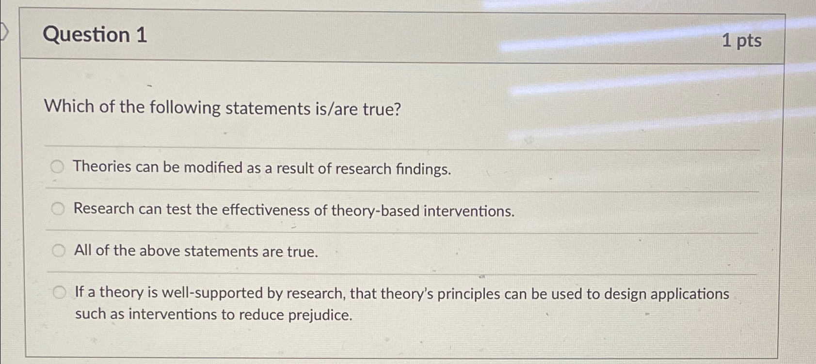 Solved Question 11ptsWhich of the following statements | Chegg.com