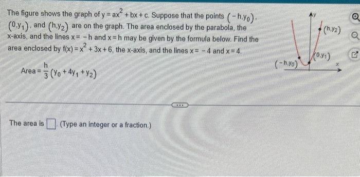 Solved The figure shows the graph of y=ax2+bx+c. Suppose | Chegg.com