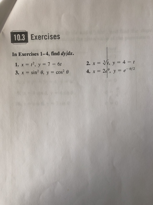 Solved In Exercises 39-42, eliminate the parameter and | Chegg.com