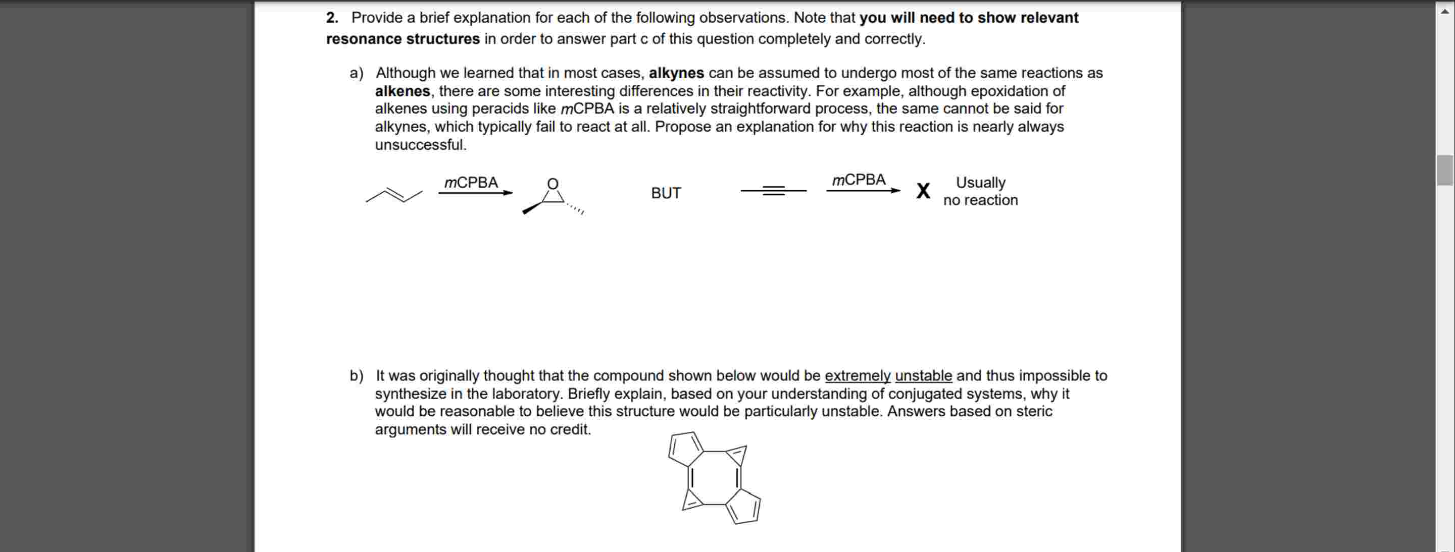 Solved . ﻿Provide a brief explanation for each of the | Chegg.com
