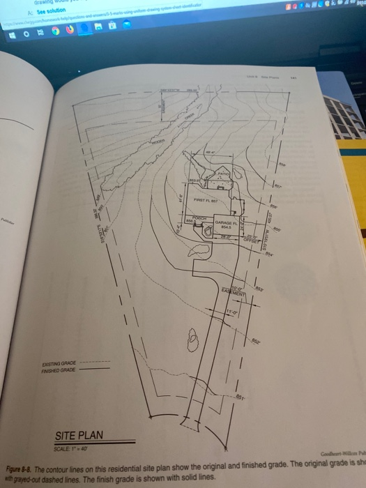 Solved: ACTIVITY Plan For A Residence Site Plan To 8-10 To... | Chegg.com