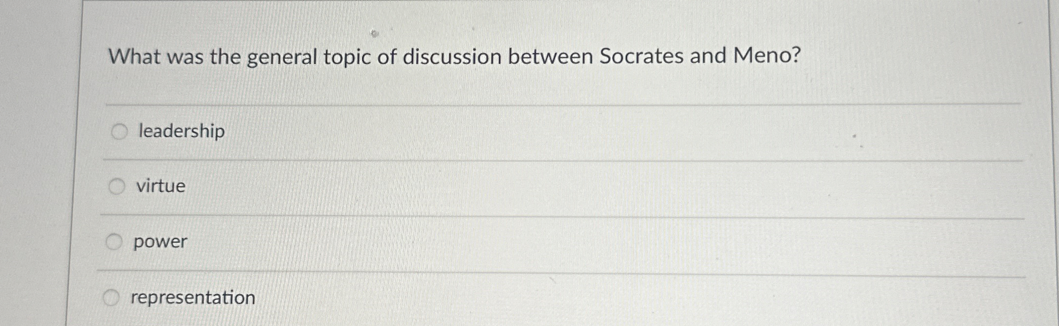 Solved What was the general topic of discussion between | Chegg.com