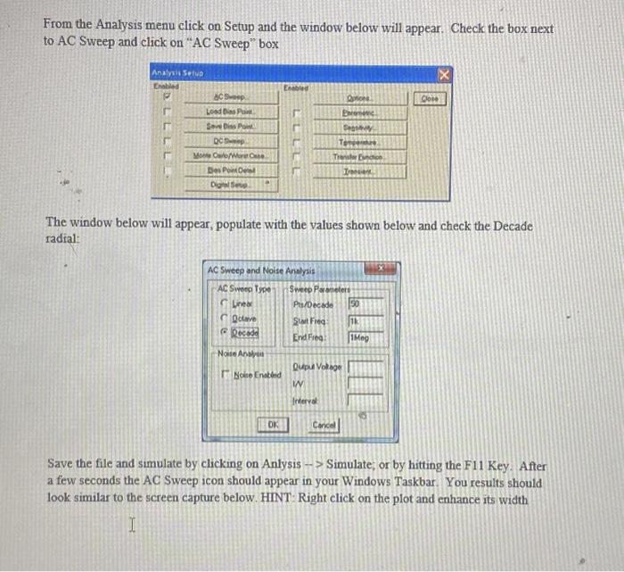 Solved E-Frequency Response with Pspice Create a New | Chegg.com