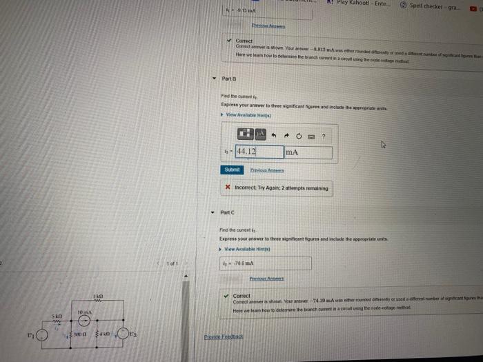 Solved Use the node-voltage method to find the branch | Chegg.com