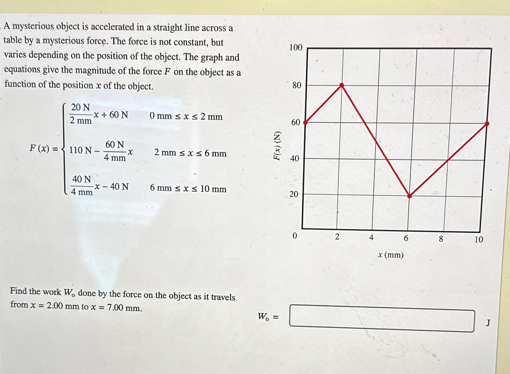 Solved A mysterious object is accelerated in a straight line | Chegg.com