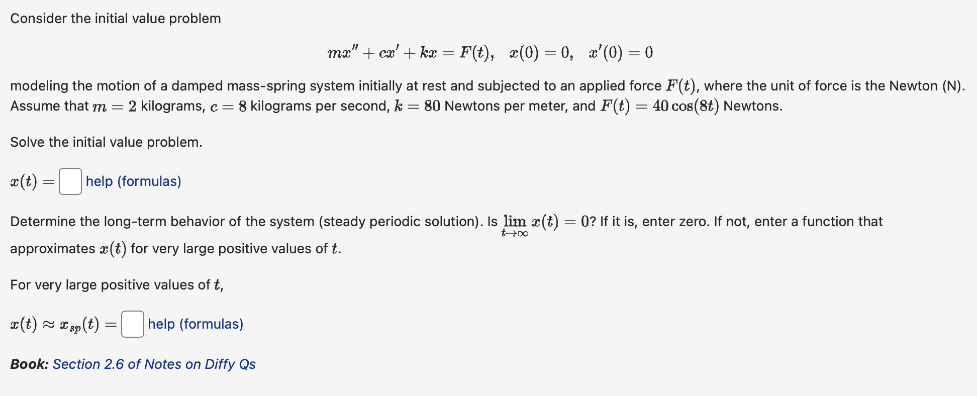 Solved Consider the initial value | Chegg.com