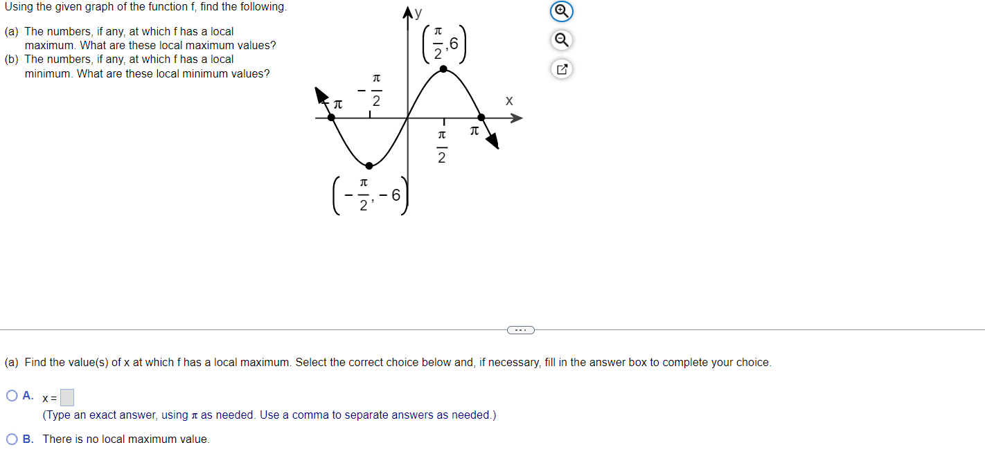 Solved Using the given graph of the function f, ﻿find the | Chegg.com