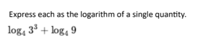 Solved Express each as the logarithm of a single | Chegg.com