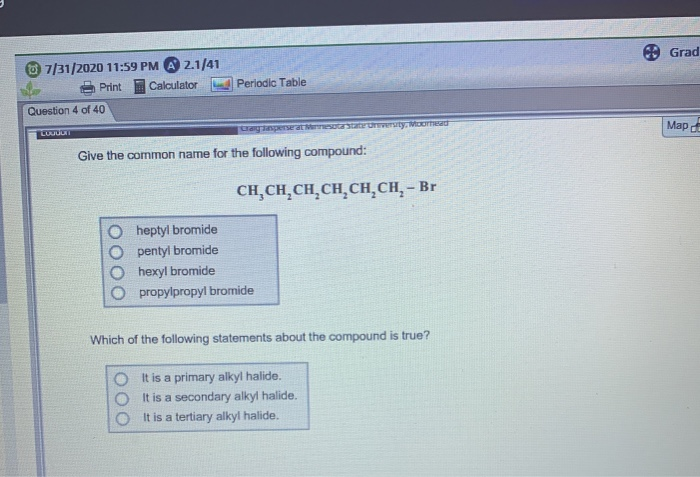 Solved Given the common name for the following compound CH3 | Chegg.com