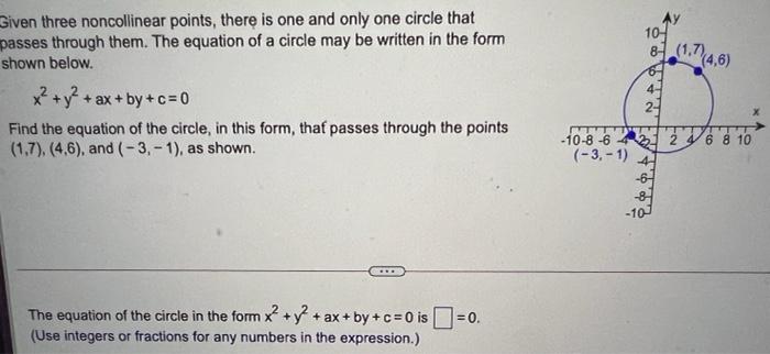 Solved 8 (1,7) (4.6) Given three noncollinear points, there | Chegg.com