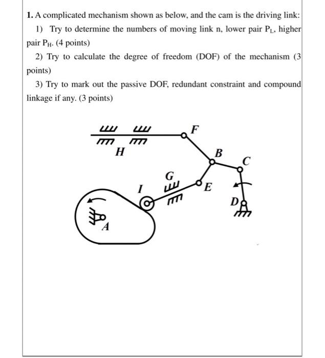Solved 1. A complicated mechanism shown as below, and the | Chegg.com