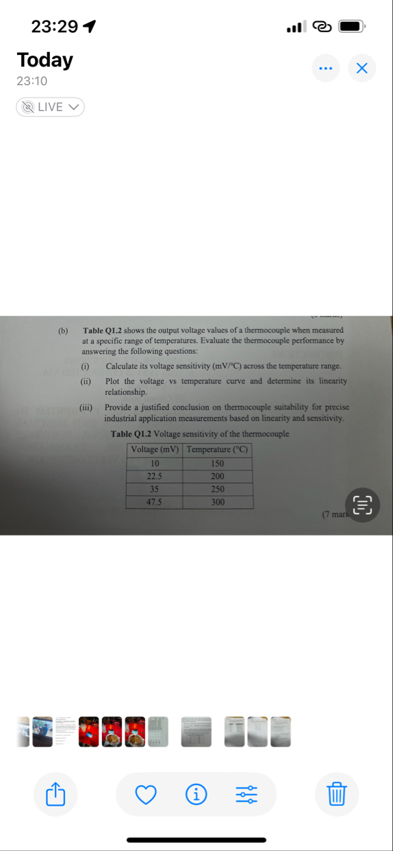 Solved (b) ﻿TableQ1.2 ﻿shows the output voltage values of a | Chegg.com