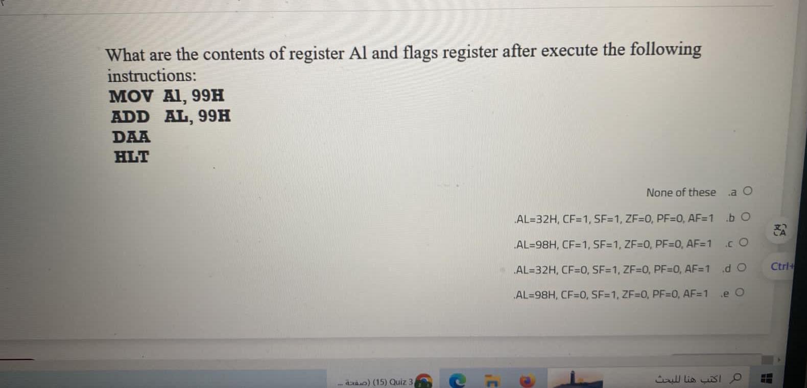 Solved What are the contents of register Al ﻿and flags | Chegg.com
