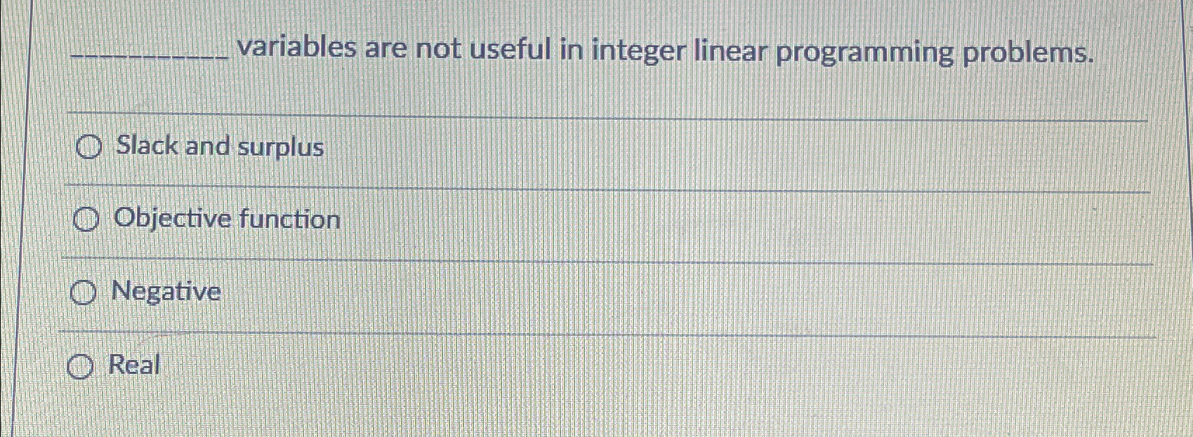 Solved variables are not useful in integer linear | Chegg.com