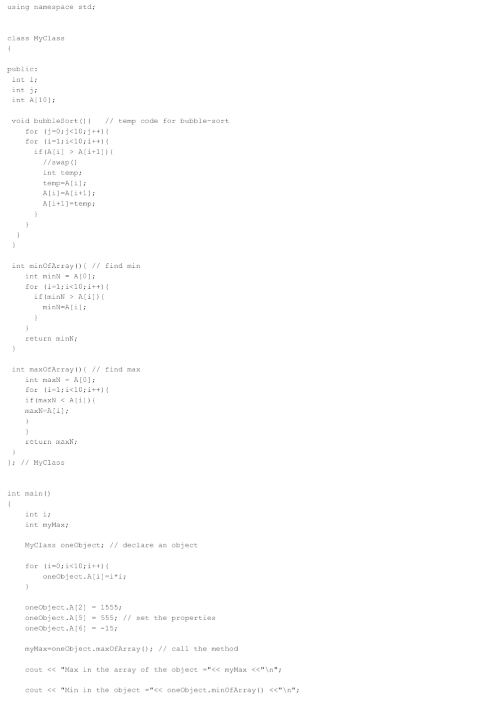 Solved Assignment Content (1) Based on the inClass Code | Chegg.com