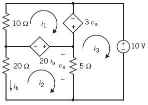 Solved Determine values of the mesh currents, i1, ﻿i2, ﻿and | Chegg.com