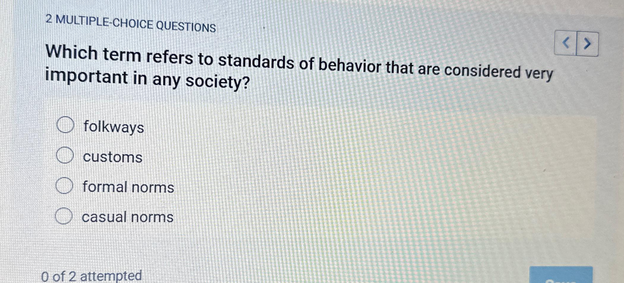 Solved 2 ﻿MULTIPLE-CHOICE QUESTIONSWhich term refers to | Chegg.com