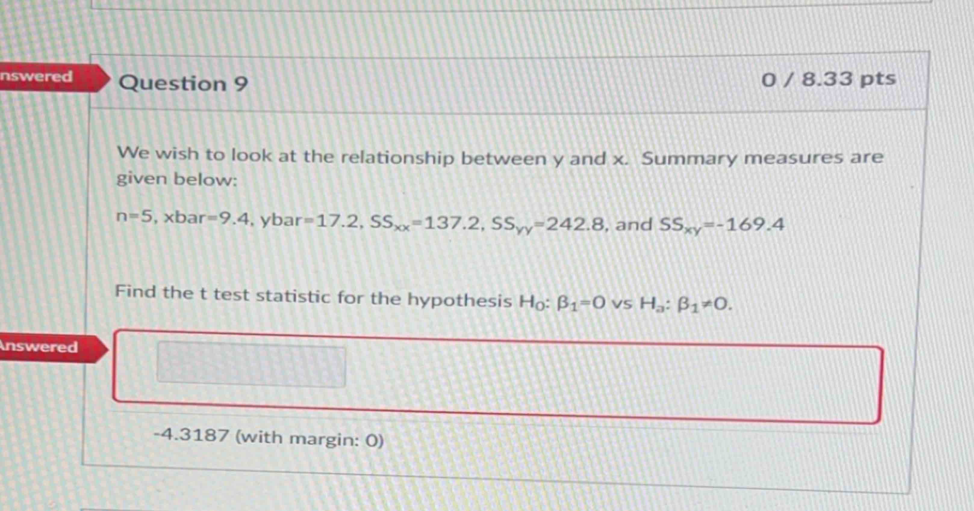 Solved Question 9(0)/(8.33) ﻿ptsWe wish to look at the | Chegg.com