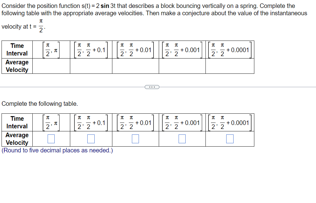 Solved Consider The Position Function S T 2sin3t that