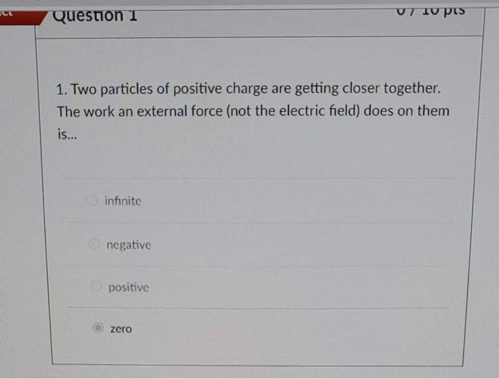 Solved Question 1 V7 10 pts 1. Two particles of positive | Chegg.com
