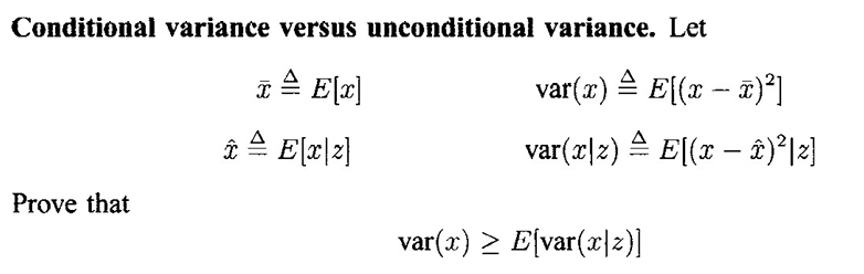 Solved Conditional variance versus unconditional variance. | Chegg.com Solved Conditional variance versus unconditional variance. | Chegg.com