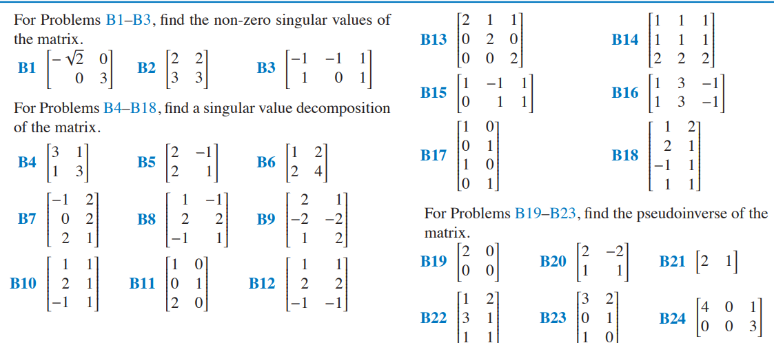Solved please do b7 ﻿b12 ﻿b 19 ﻿b 23 | Chegg.com
