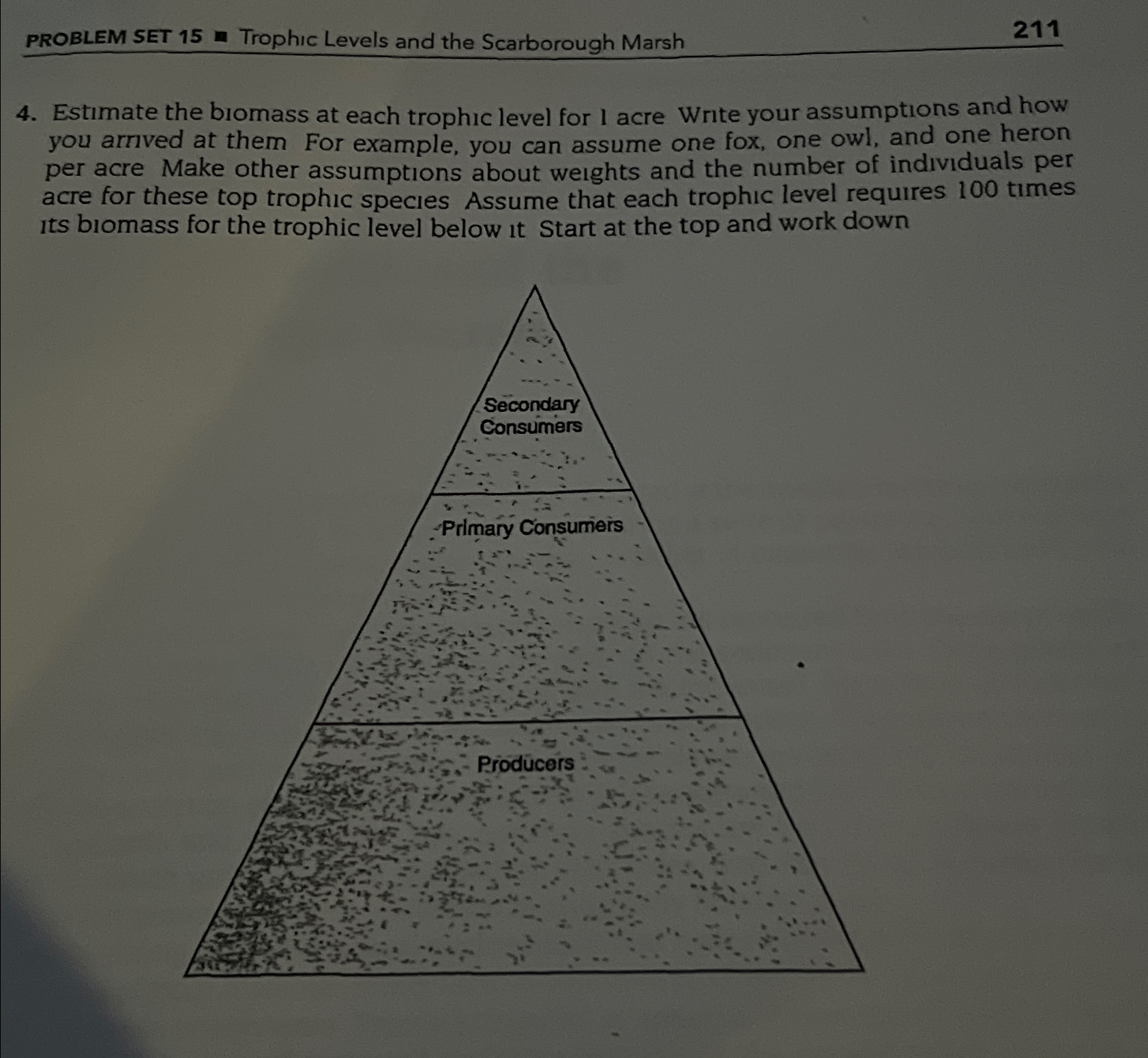 Solved PROBLEM SET 15 ﻿a Trophic Levels and the Scarborough | Chegg.com