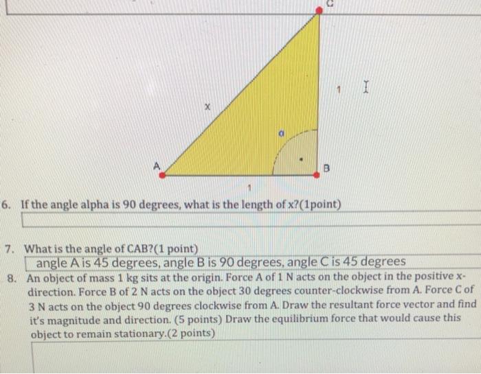 Solved If the angle alpha is 90 degrees, what is the length | Chegg.com