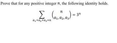 Solved Prove that for any positive integer n, the following | Chegg.com