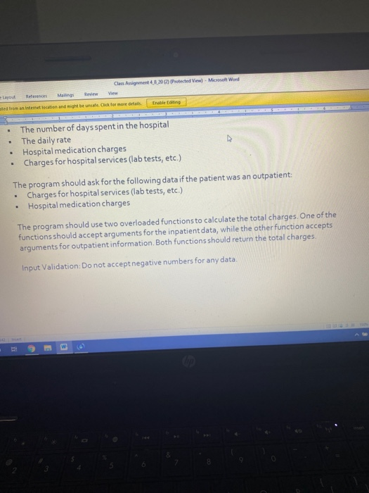 Solved Class Assignment 4 20 Protected view) - Microsoft | Chegg.com