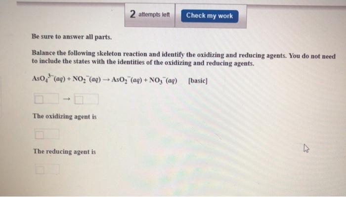 Solved 2 attempts left Check my work Be sure to answer all | Chegg.com