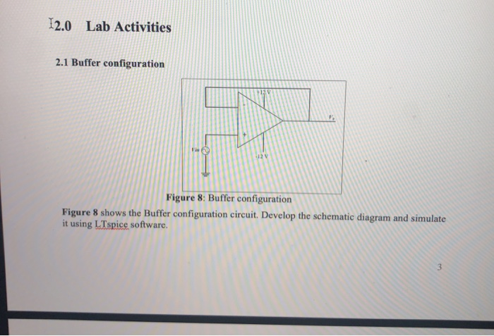 Solved 12.0 Lab Activities 2.1 Buffer configuration -12 V | Chegg.com