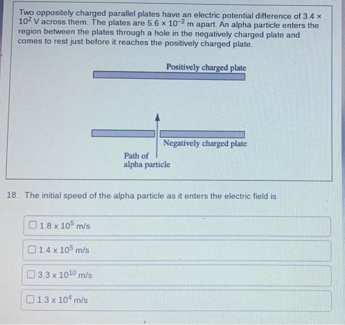 Solved Two oppositely charged parallel plates have an | Chegg.com