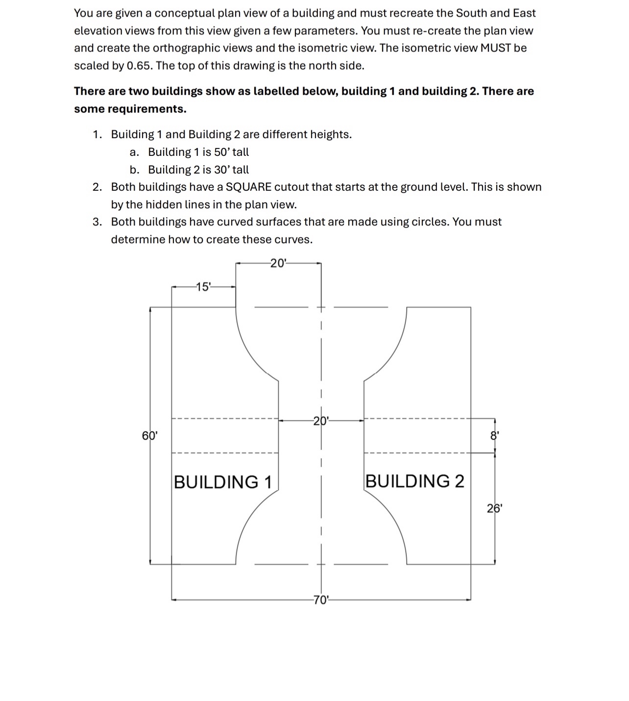 You are given a conceptual plan view of a building | Chegg.com