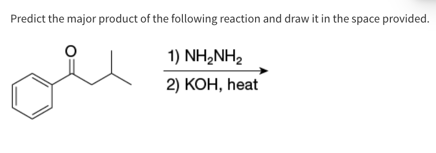 Solved Predict the major product of the following reaction | Chegg.com